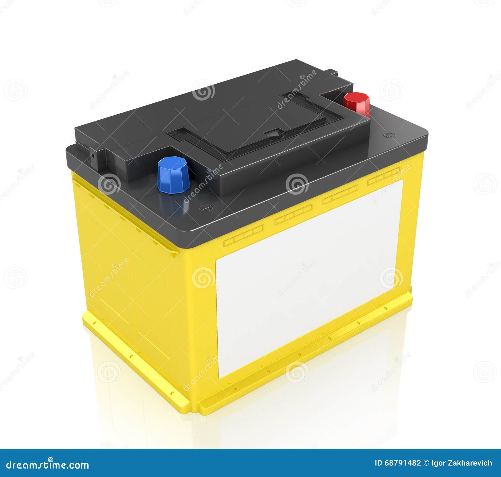 Automobil-Batterien stock abbildung. Illustration von batterien - 68791482