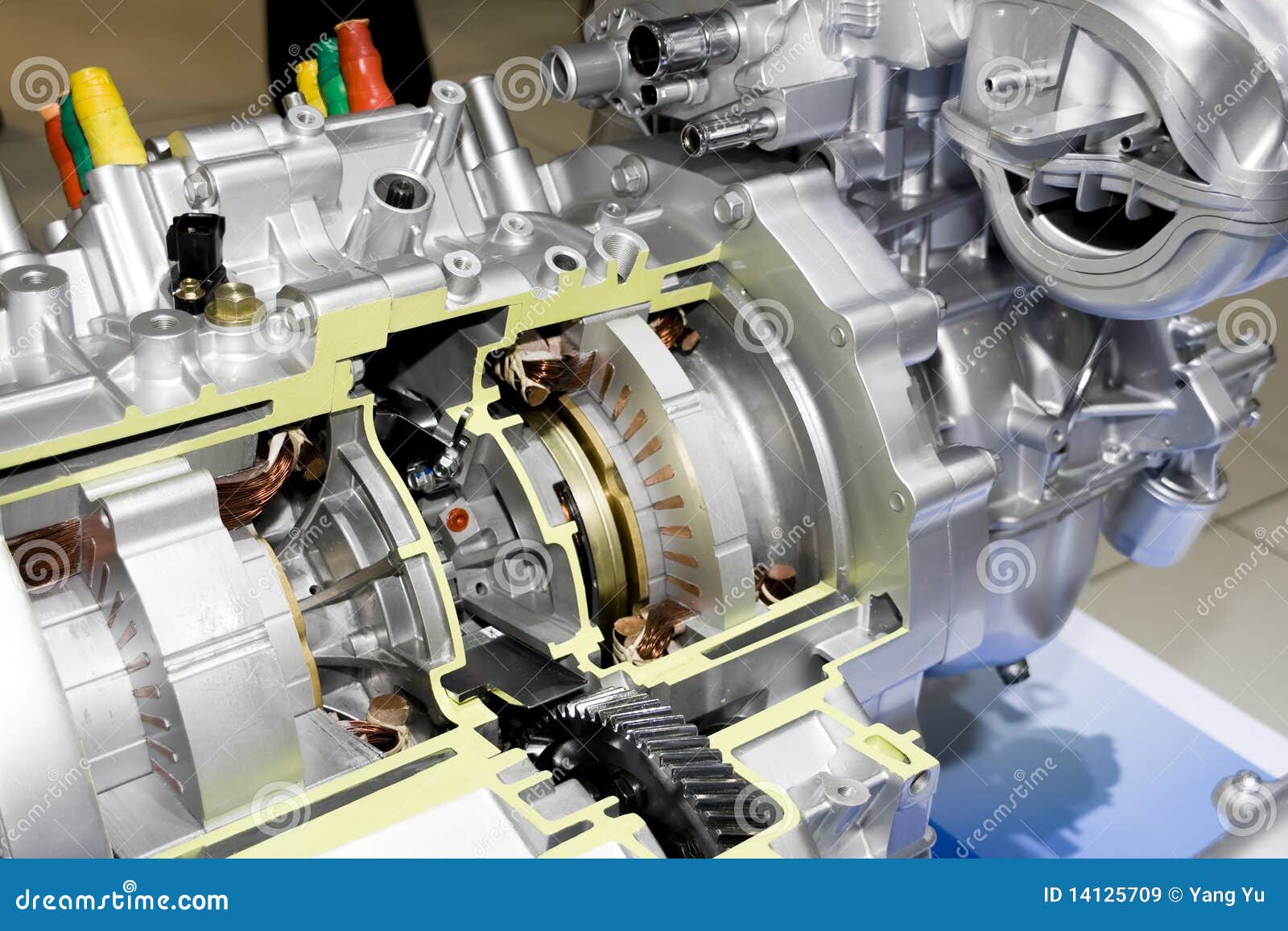 Automobil-elektrischer Motor Stockbild - Bild von transport, automobil ...