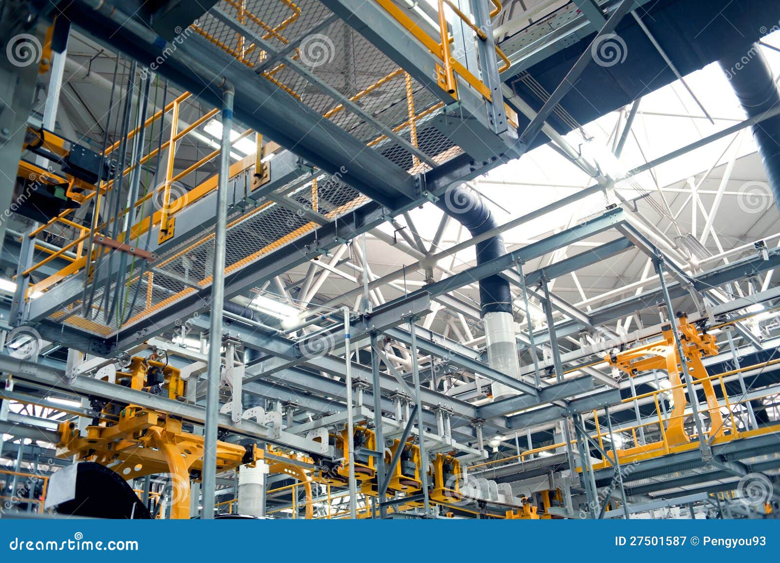 Automobile assembly shop stock image. Image of factories - 27501587