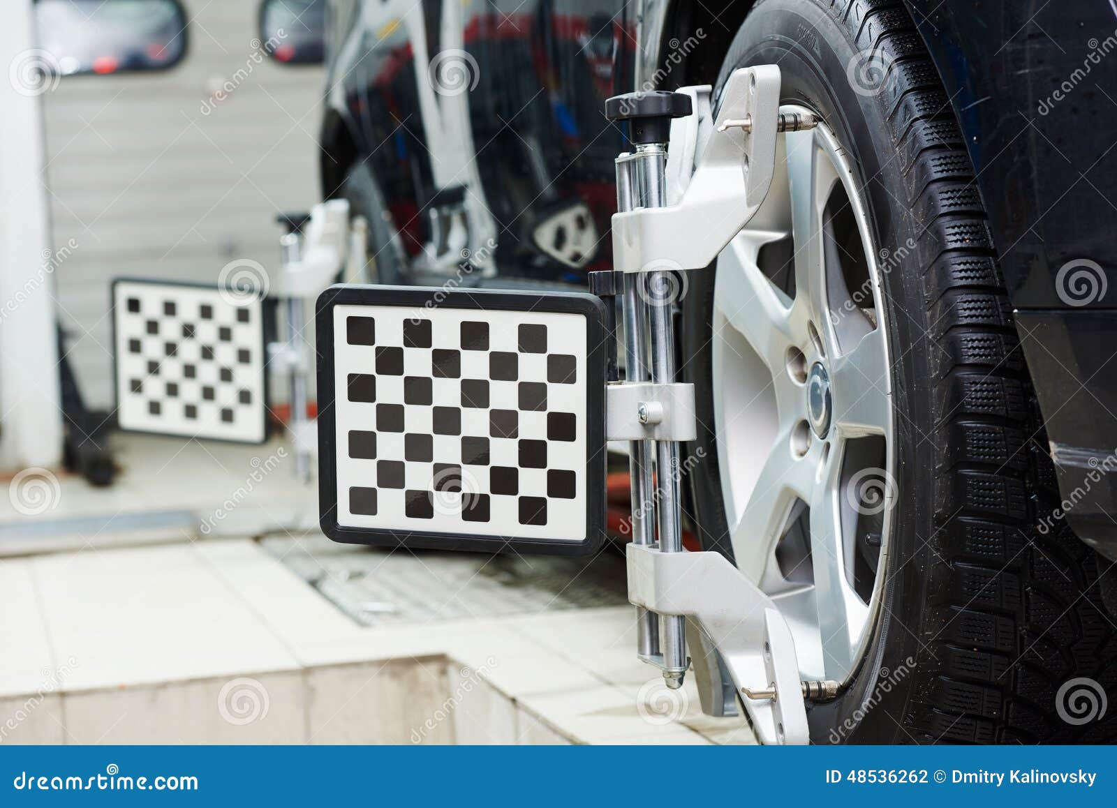 Automobile Car Wheel Alignment Stock Photo - Image of mechanical ...