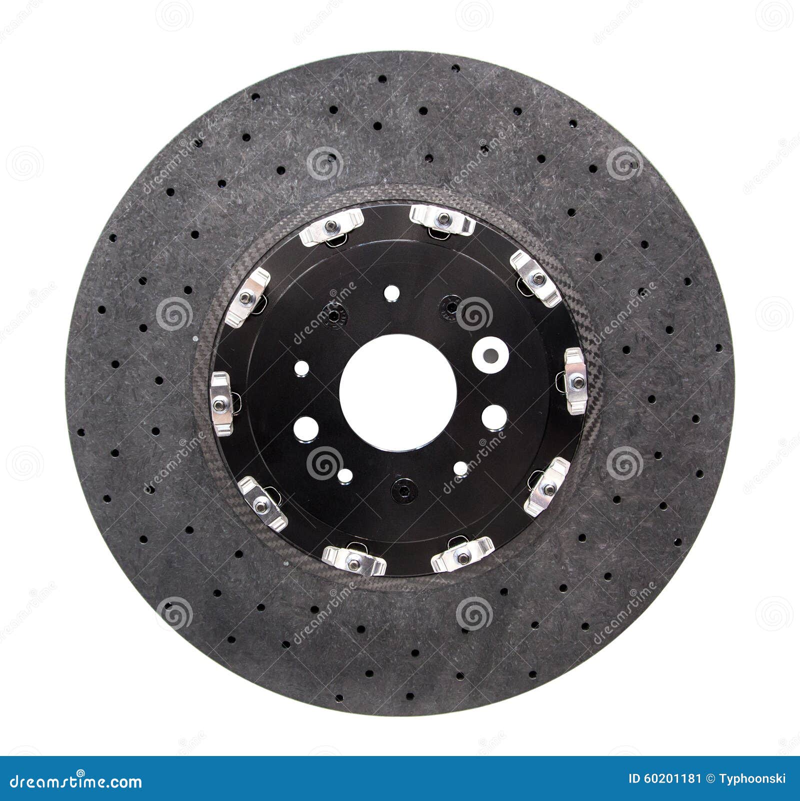 Automobile Ceramic Composite Brake Disk Stock Image - Image of system ...