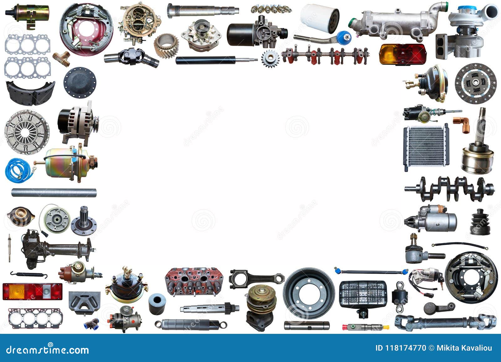 Automobile Dei Pezzi Di Ricambio Sul Fotografia Stock - Immagine di ...