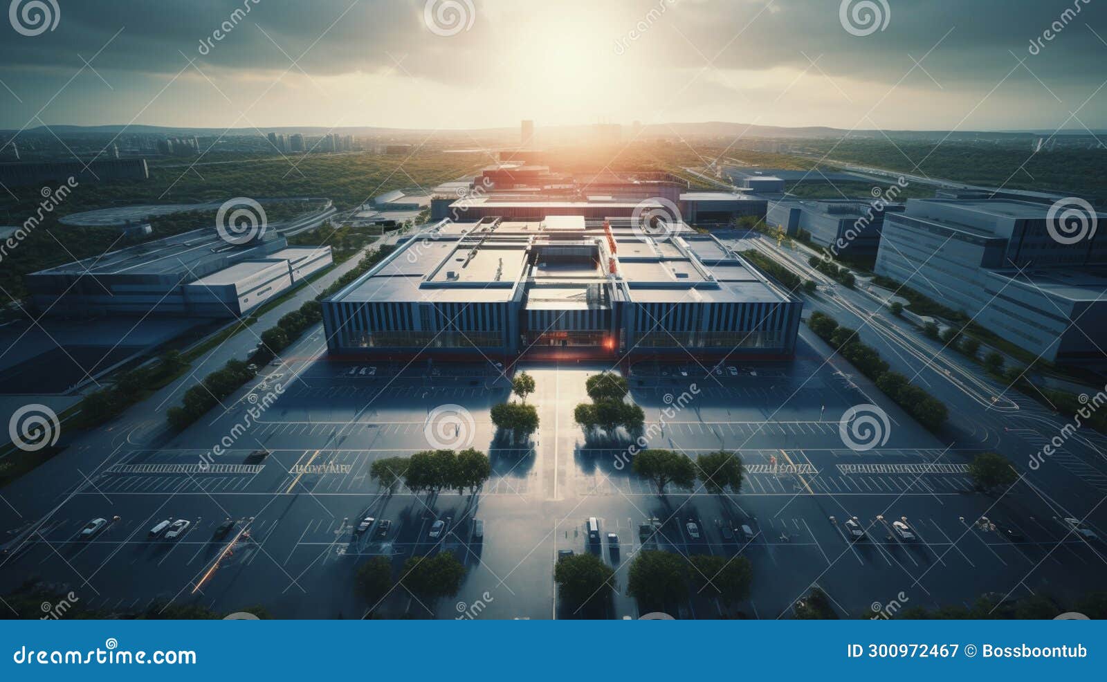 Automobile Factory. Automobile Assembly Plant Stock Illustration ...