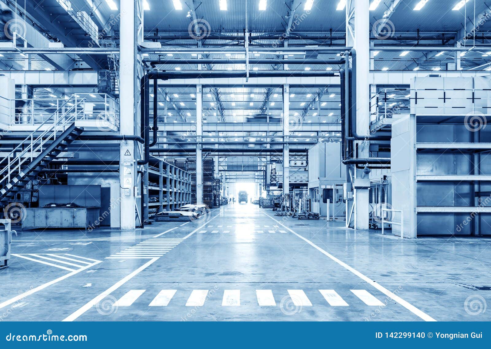 Automobile Factory Production Workshop Stock Photo - Image of clean ...