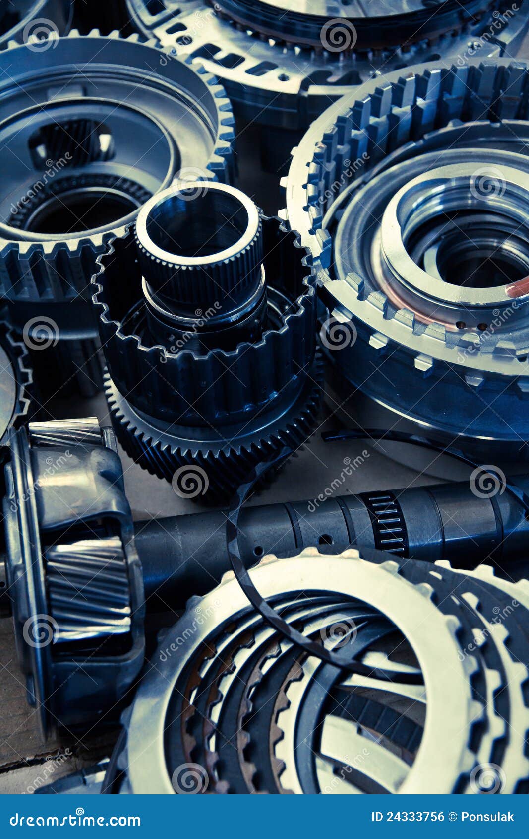 Automobile gear assembly stock photo. Image of engineering - 24333756