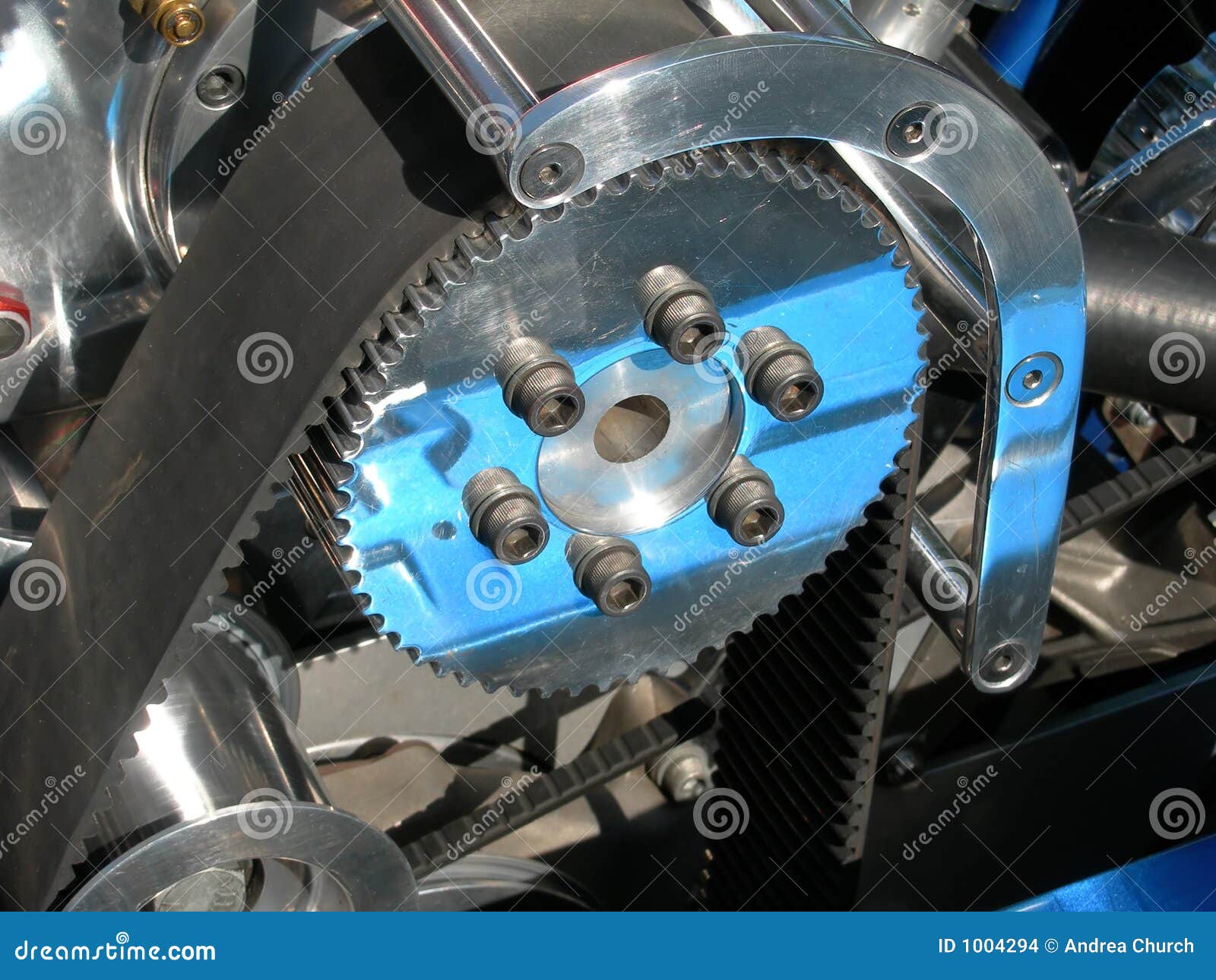 Automobile gear and belt stock photo. Image of silver - 1004294