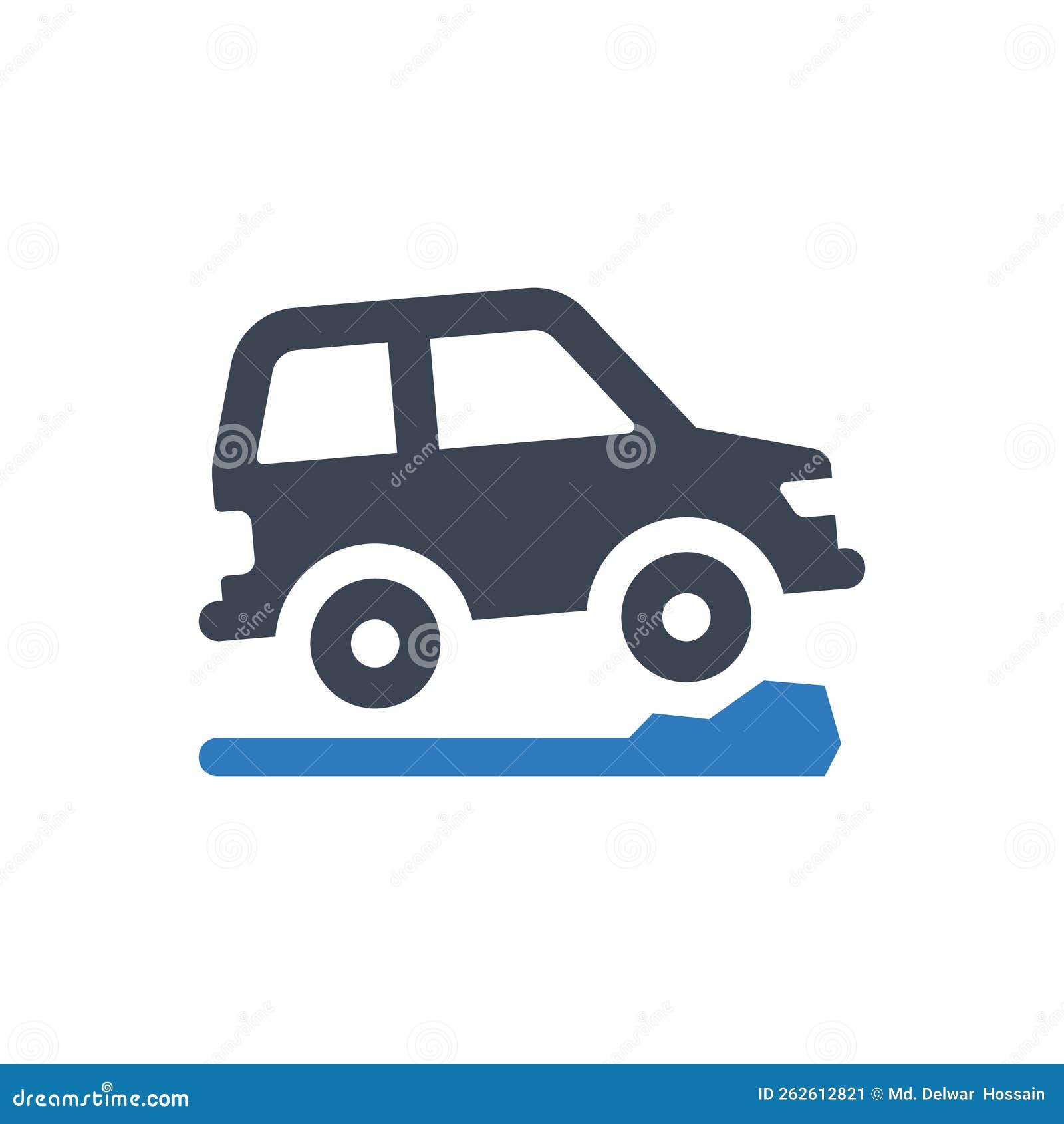 Automobile icon stock vector. Illustration of symbol - 262612821