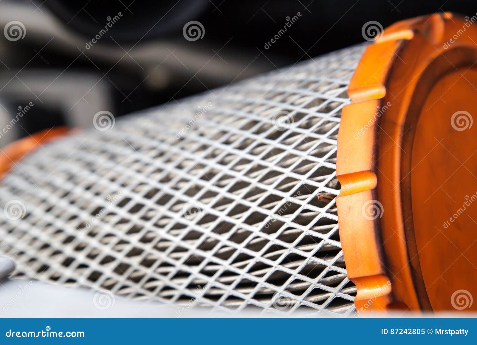 Automobile oil filter stock image. Image of grey, dirty - 87242805