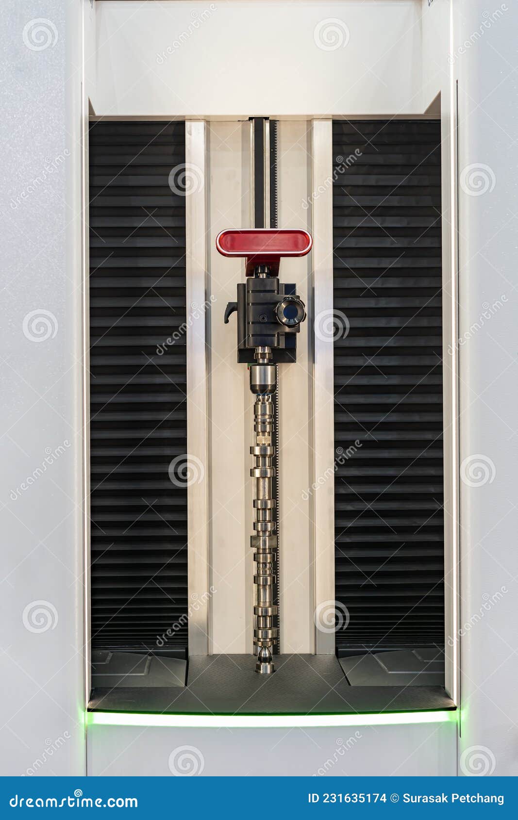 Automobile Part Cylindrical Cam Shaft during Setup on High Technology ...