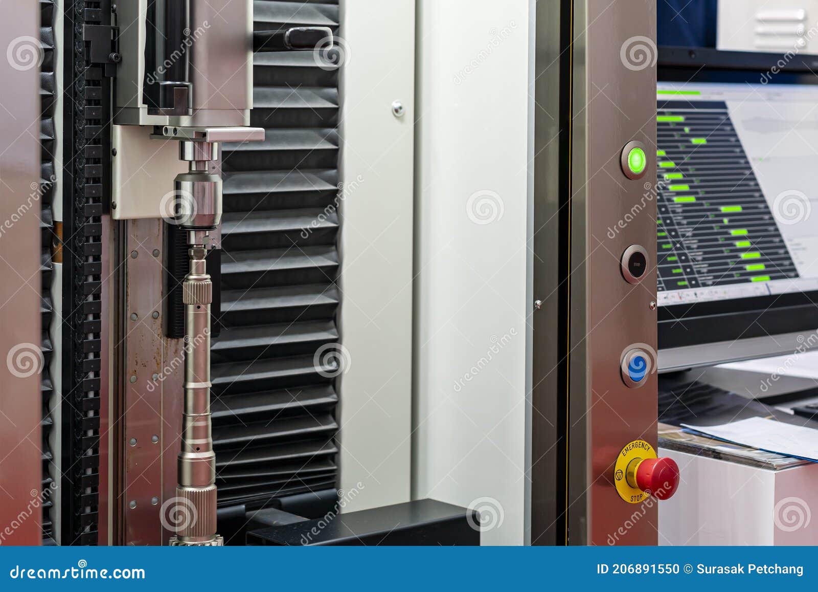 Automobile Part during Setup on Rotate Chuck of High Technology and ...