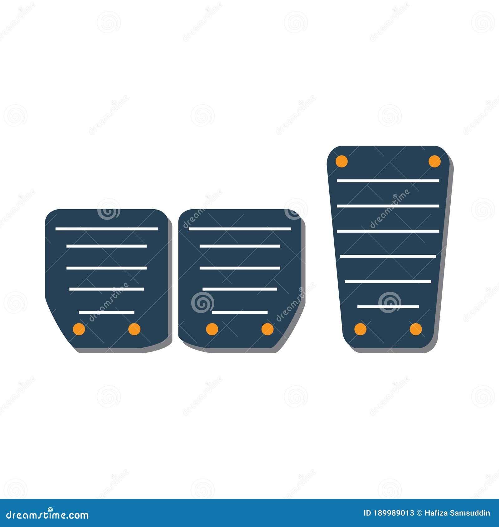 Automobile Pedals. Vector Illustration Decorative Design Stock Vector ...