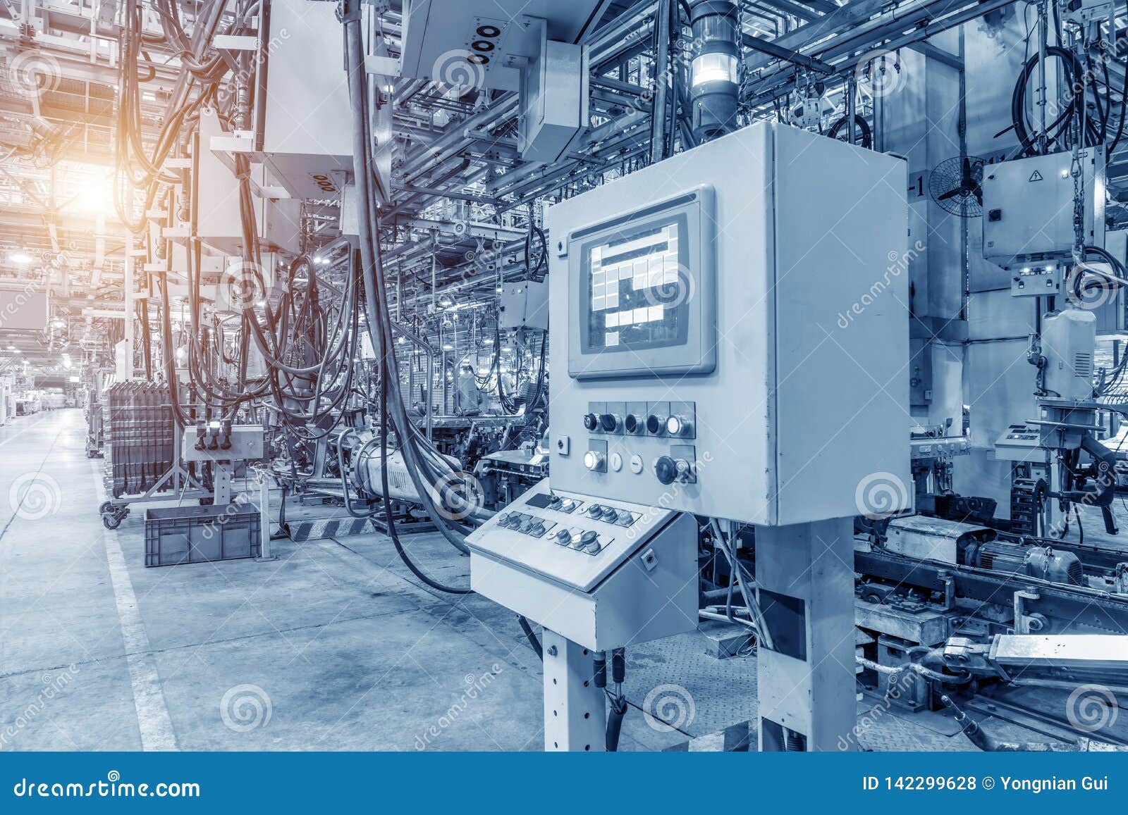 Automobile production line stock photo. Image of automated - 142299628