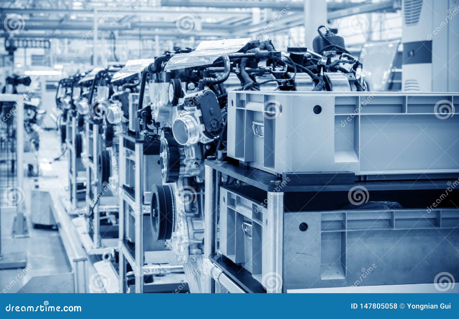 Automobile production line stock photo. Image of metallic - 147805058