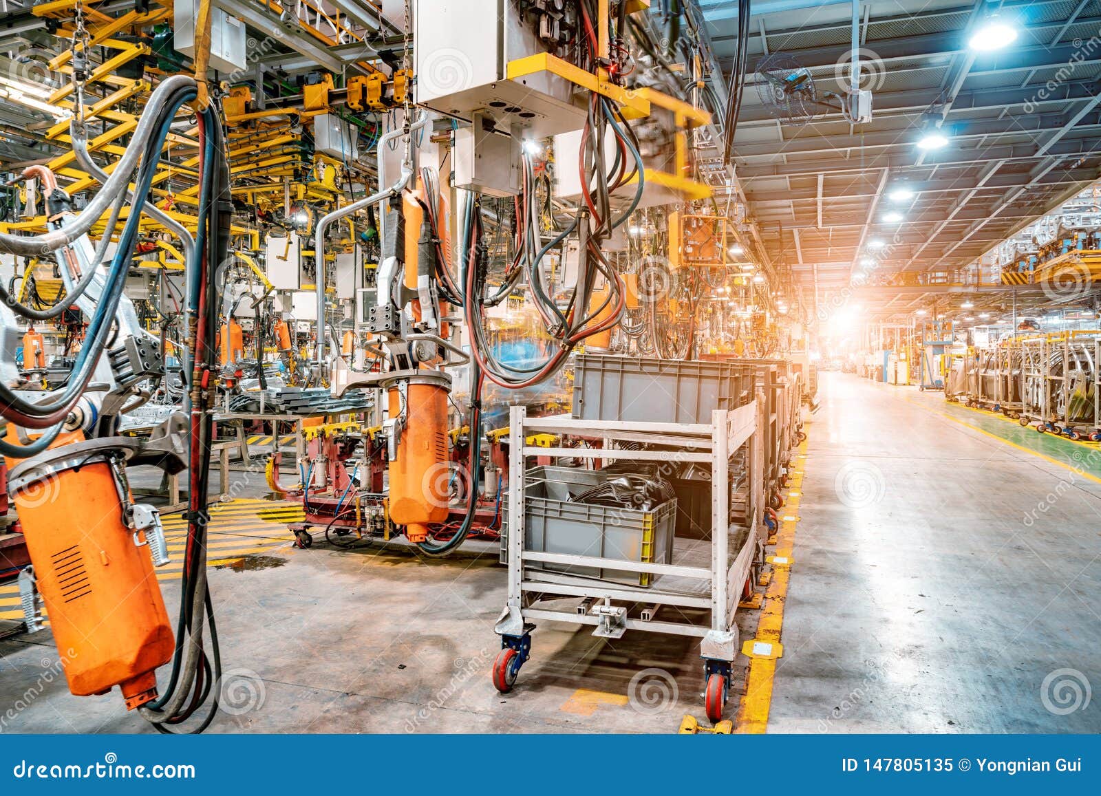 Automobile production line stock image. Image of manufacturing - 147805135