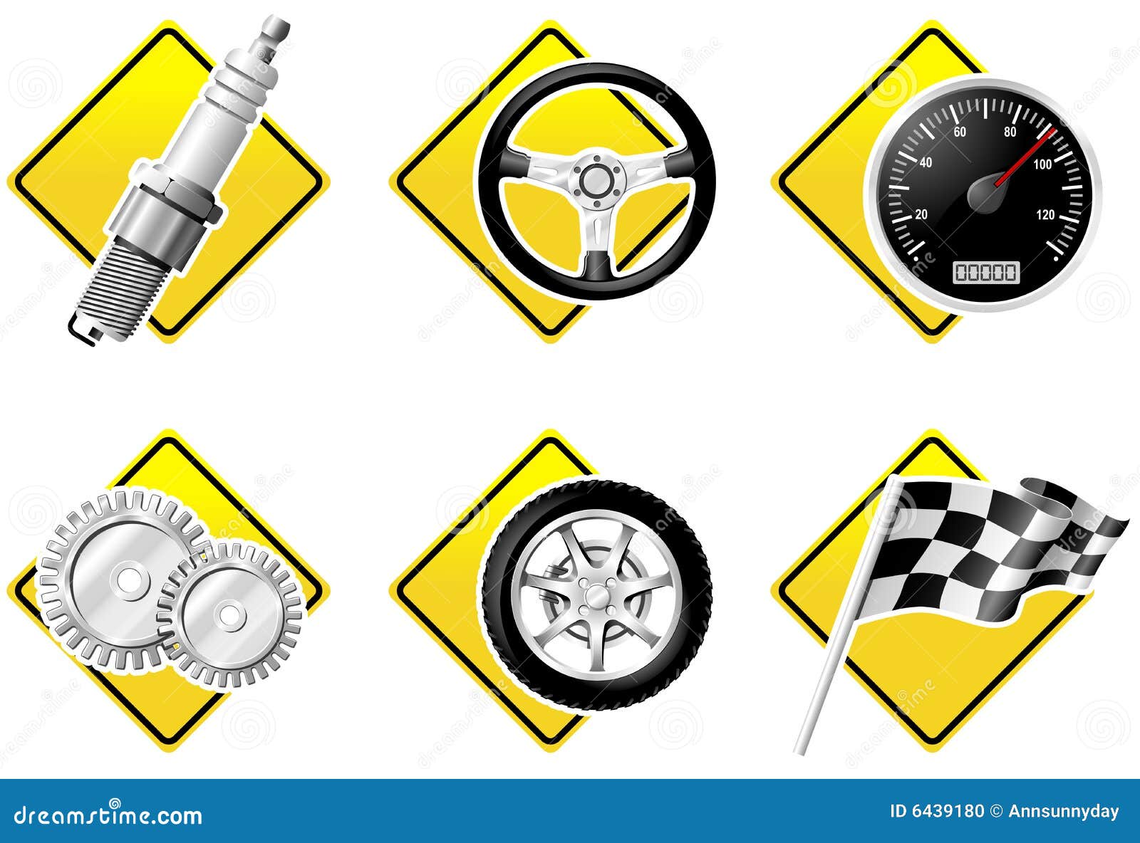 Racing Icons Flat Design Vector Illustration | CartoonDealer.com #49801890