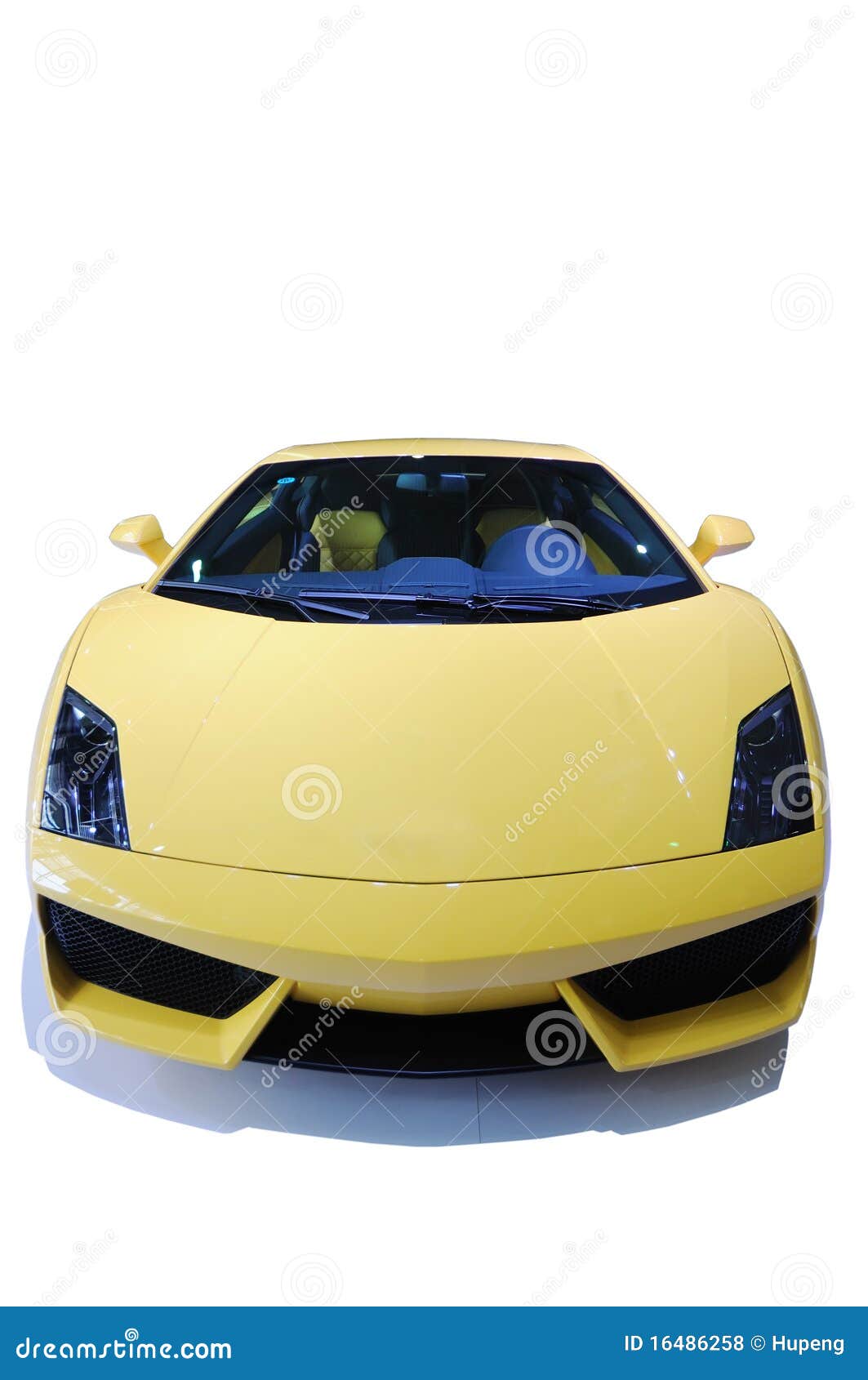 Automobile sportiva gialla fotografia stock editoriale. Immagine di ...