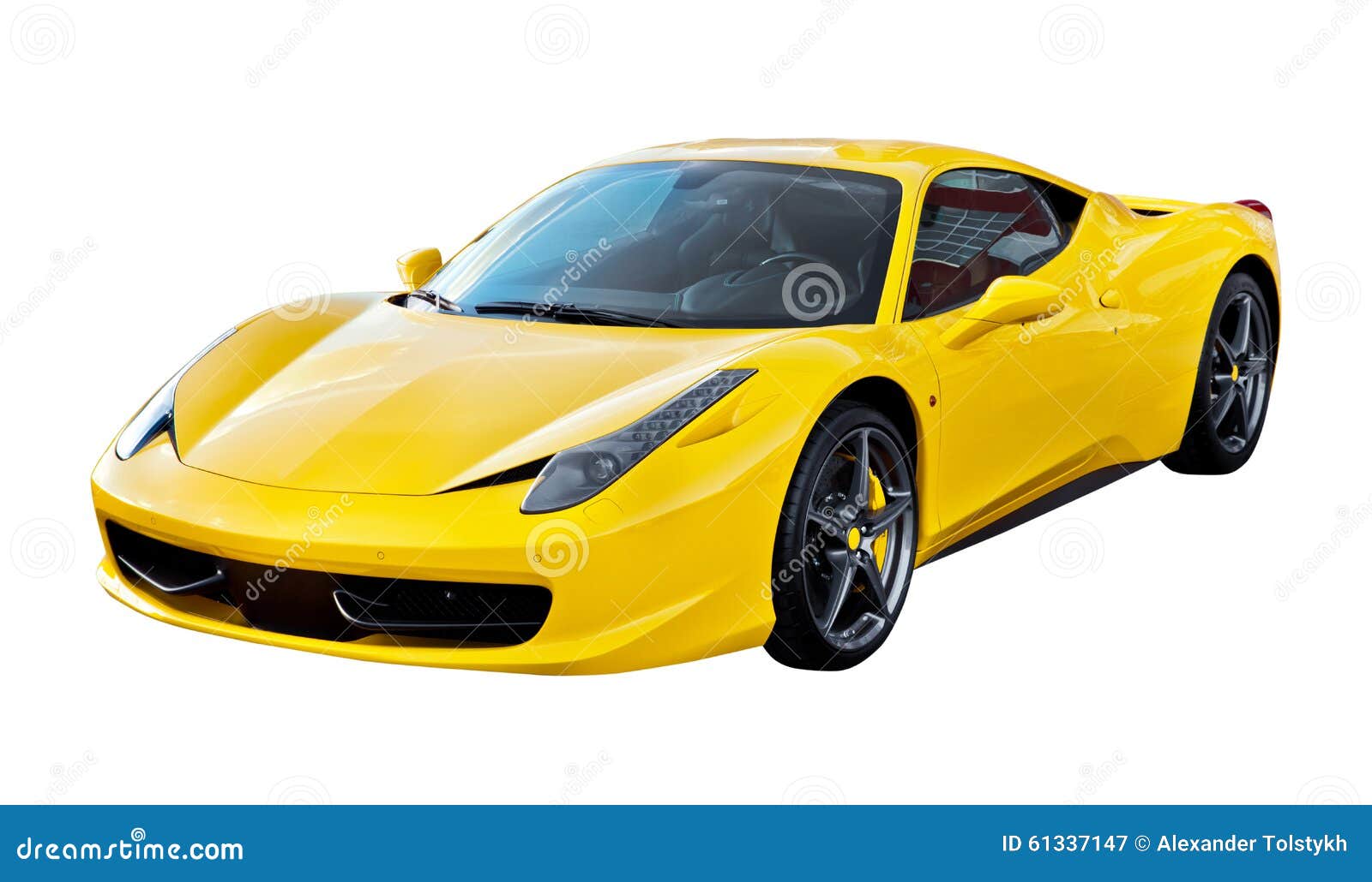Automobile Sportiva Gialla Isolata Fotografia Editoriale - Immagine di ...