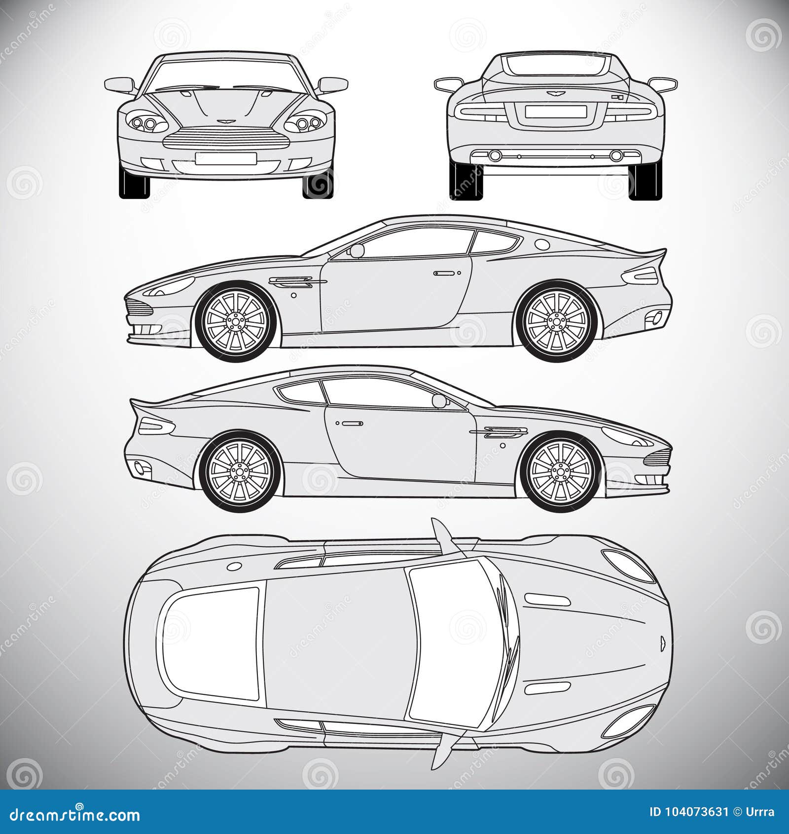 Automobile.Template for Graphic Design Stock Vector - Illustration of ...