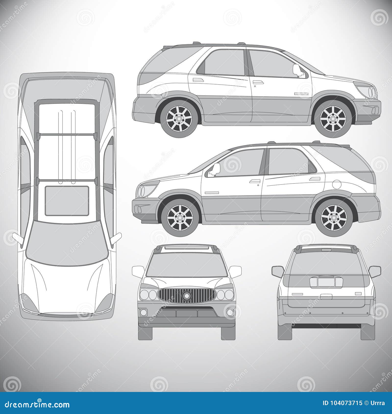 Automobile.Template for Graphic Design Stock Vector - Illustration of ...