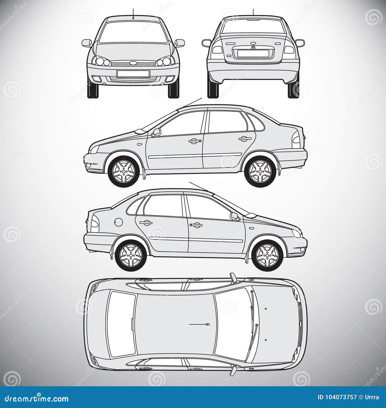 Automobile.Template for Graphic Design Stock Vector - Illustration of ...