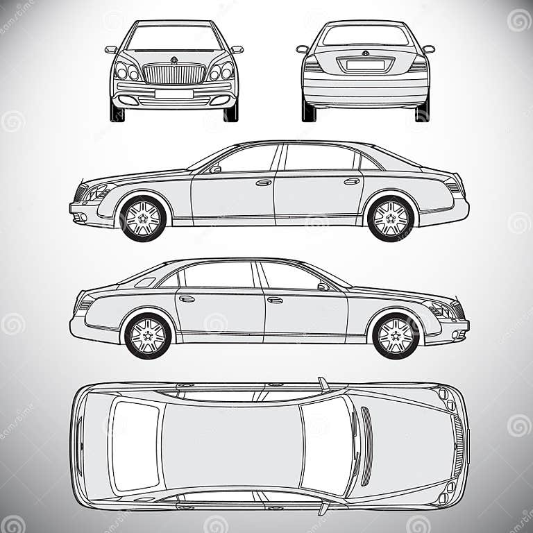 Automobile.Template for Graphic Design Stock Vector - Illustration of ...
