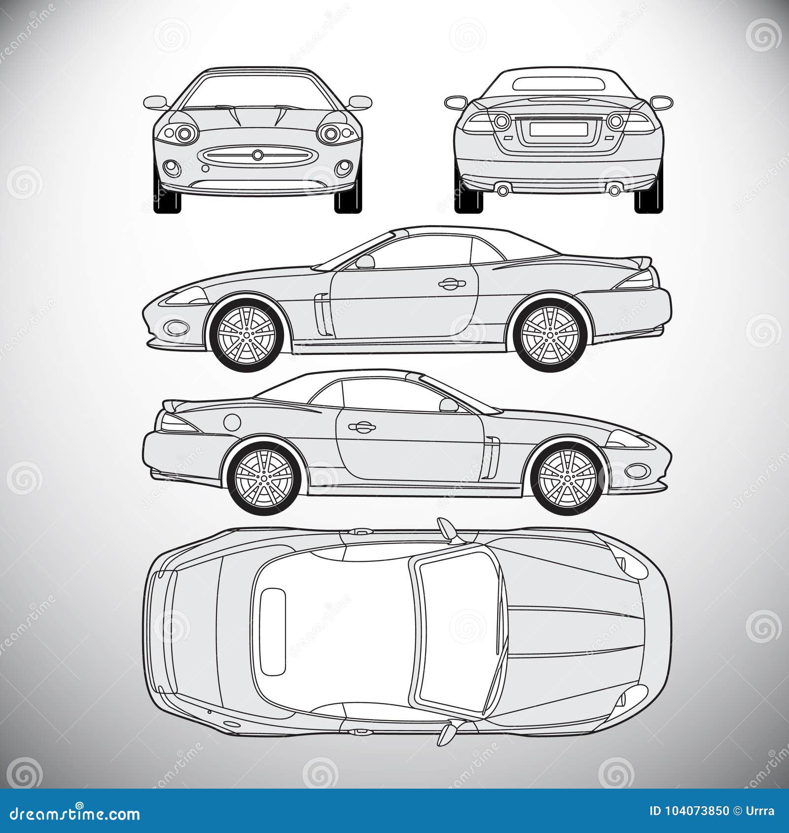 Automobile.Template for Graphic Design Stock Vector - Illustration of ...