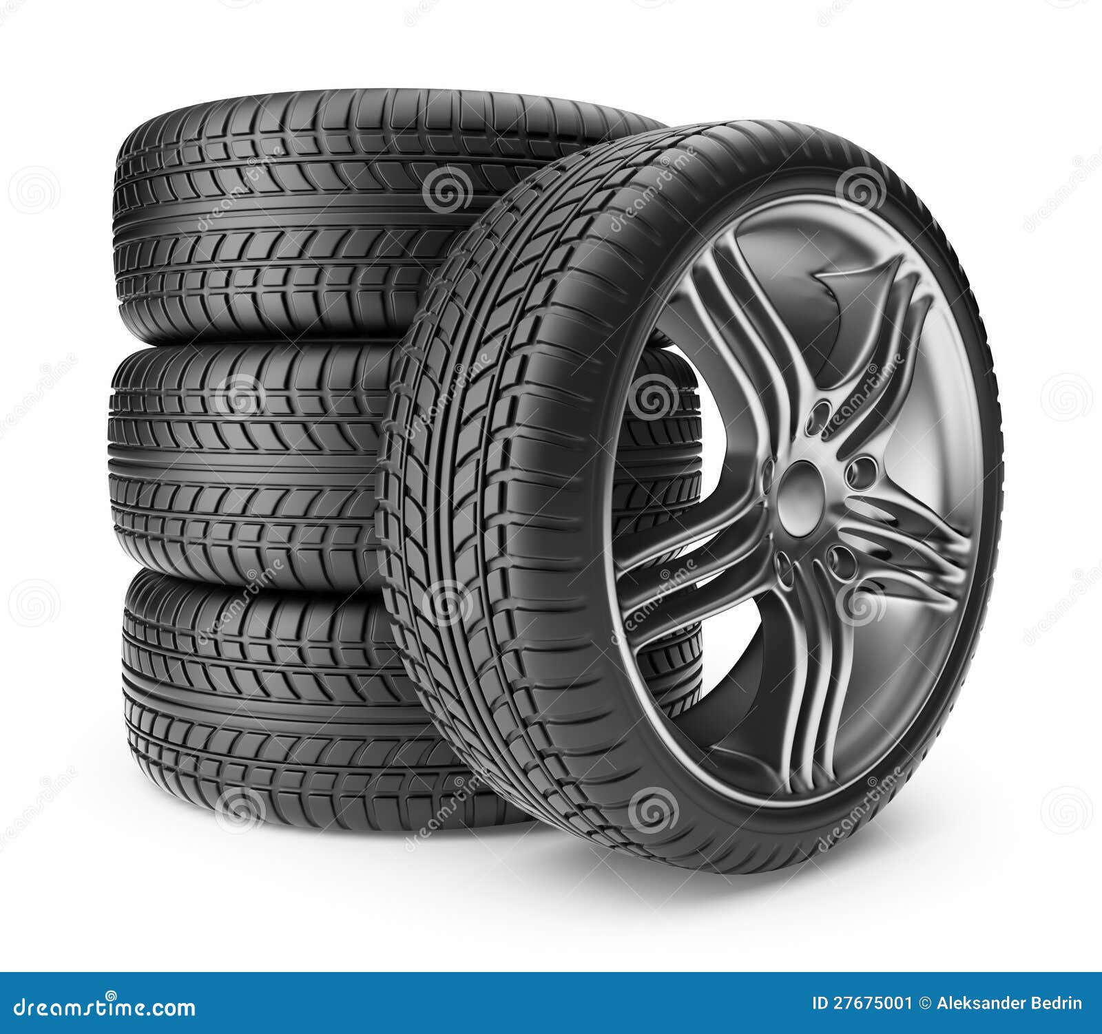 Tire And Wheel Vector Illustration | CartoonDealer.com #57787430