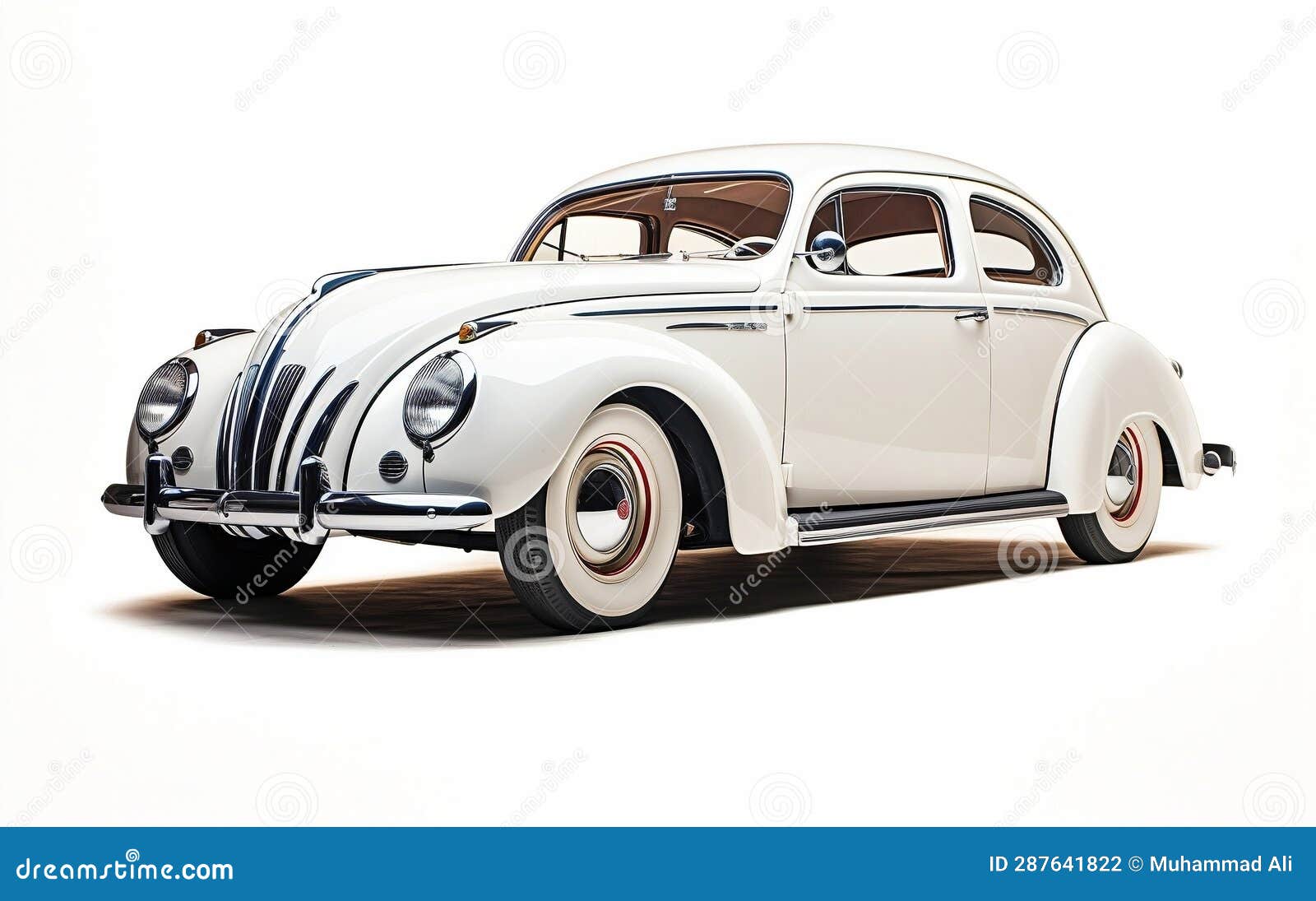 Automobile on a White Background. Generative AI Stock Illustration ...