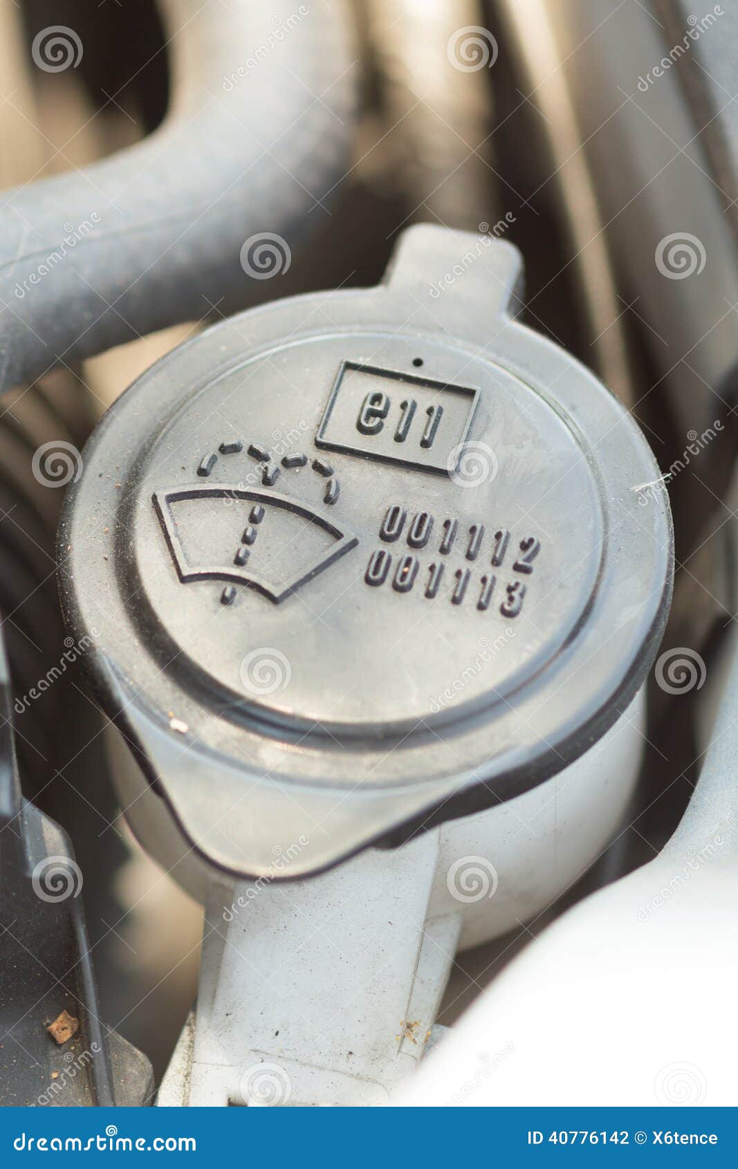 Automobile Windscreen Washer Reservoir Cap Stock Photo - Image of ...