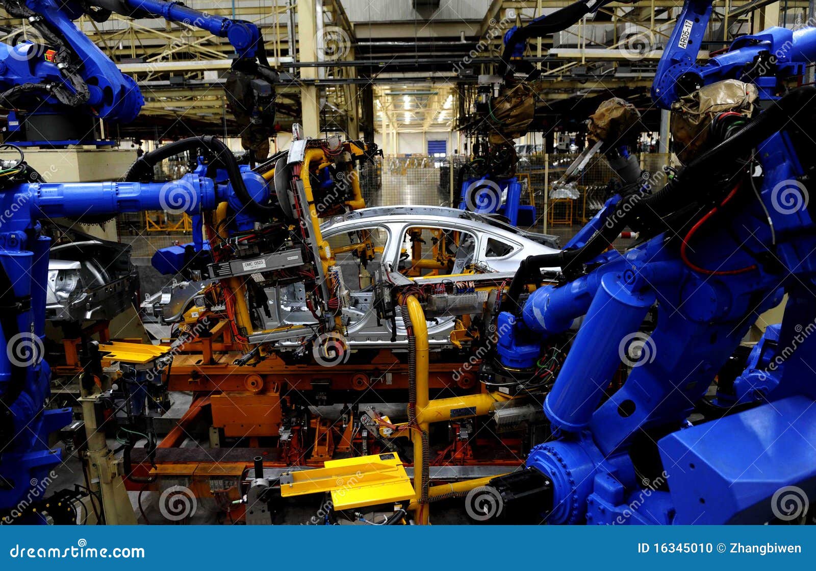 Automobilproduktion stockfoto. Bild von einheit, energie - 16345010