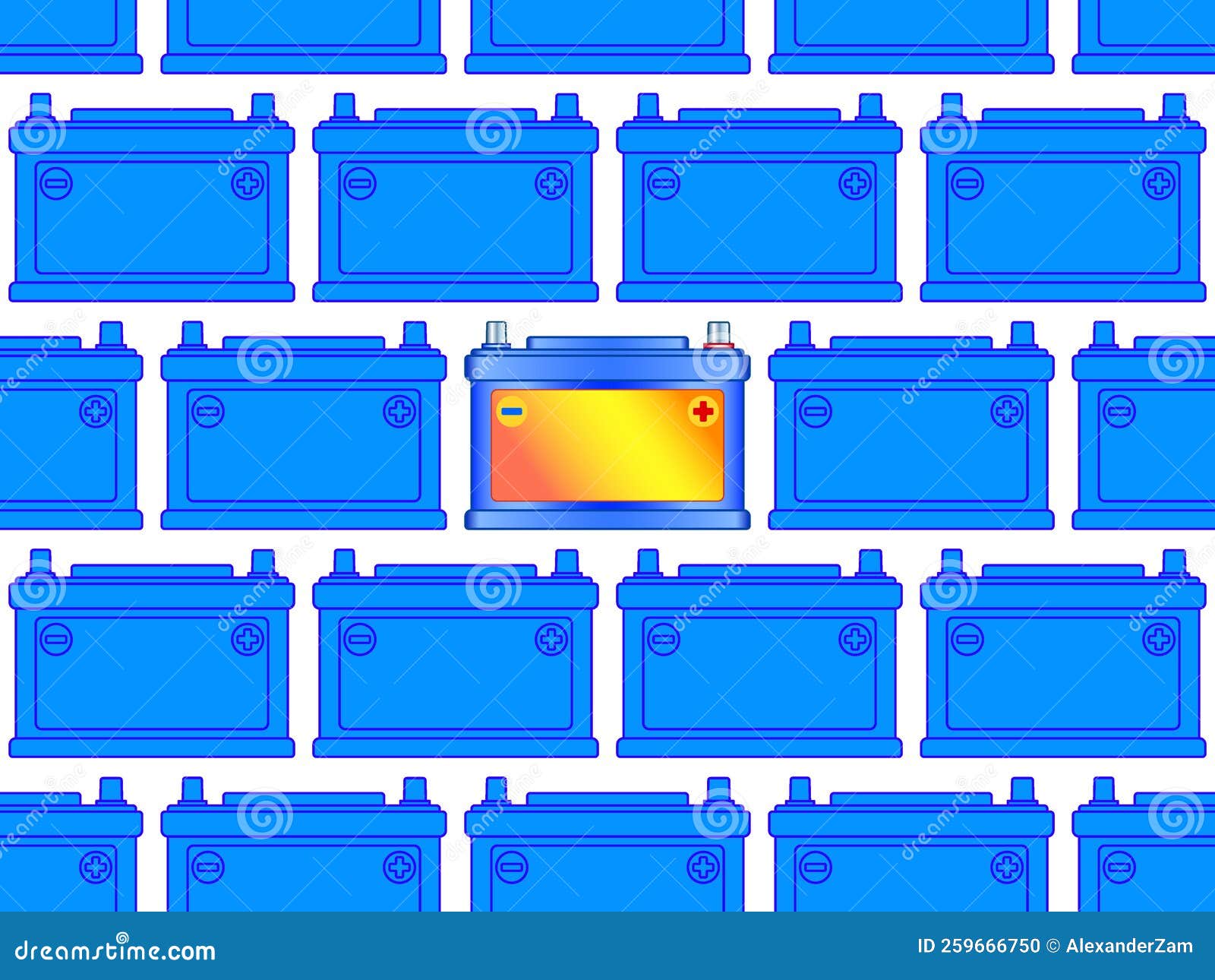 Automotive battery pattern stock vector. Illustration of pattern ...