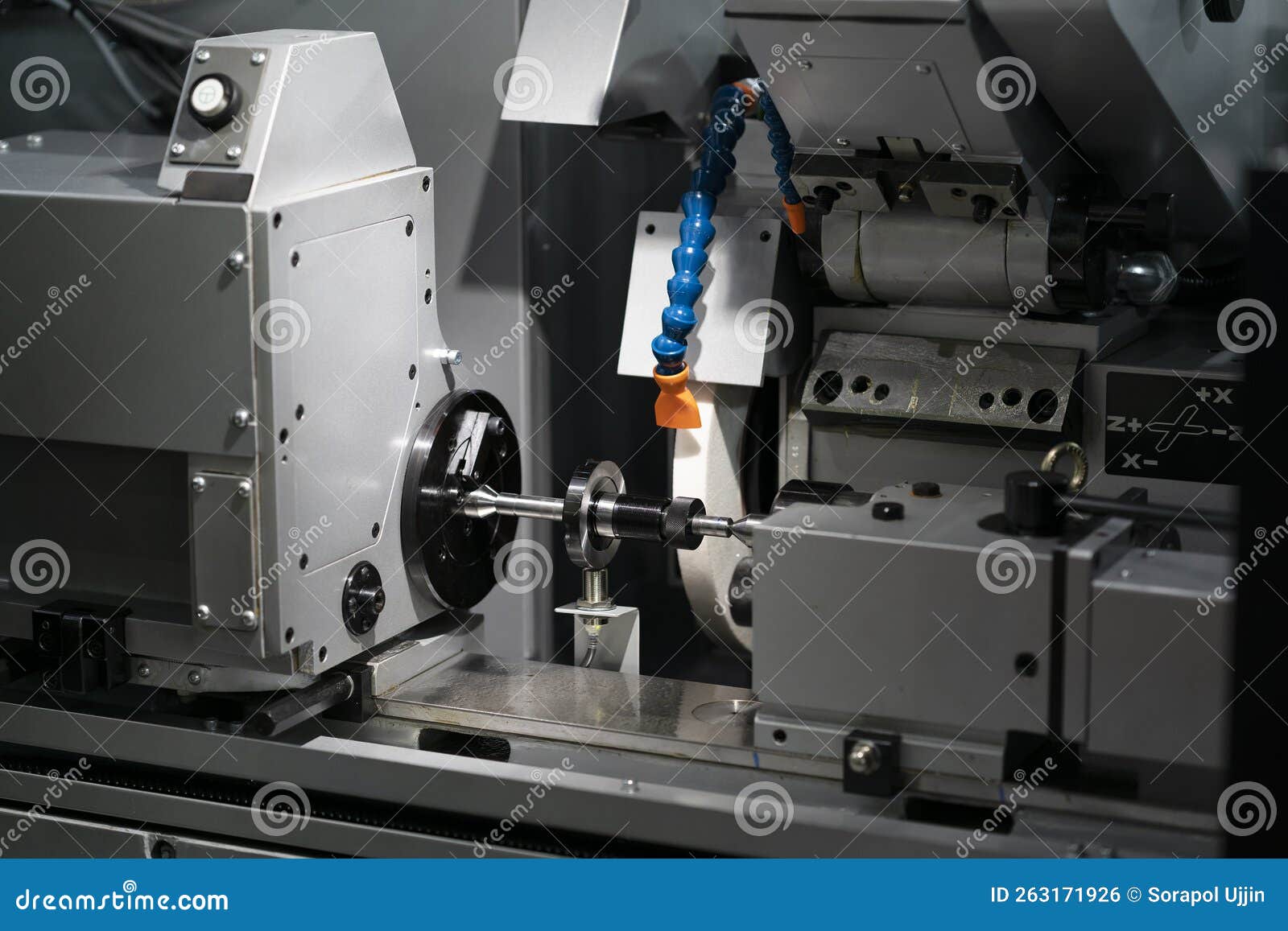 Automotive Cnc Lathe and Cnc Grinding Part Stock Photo - Image of ...