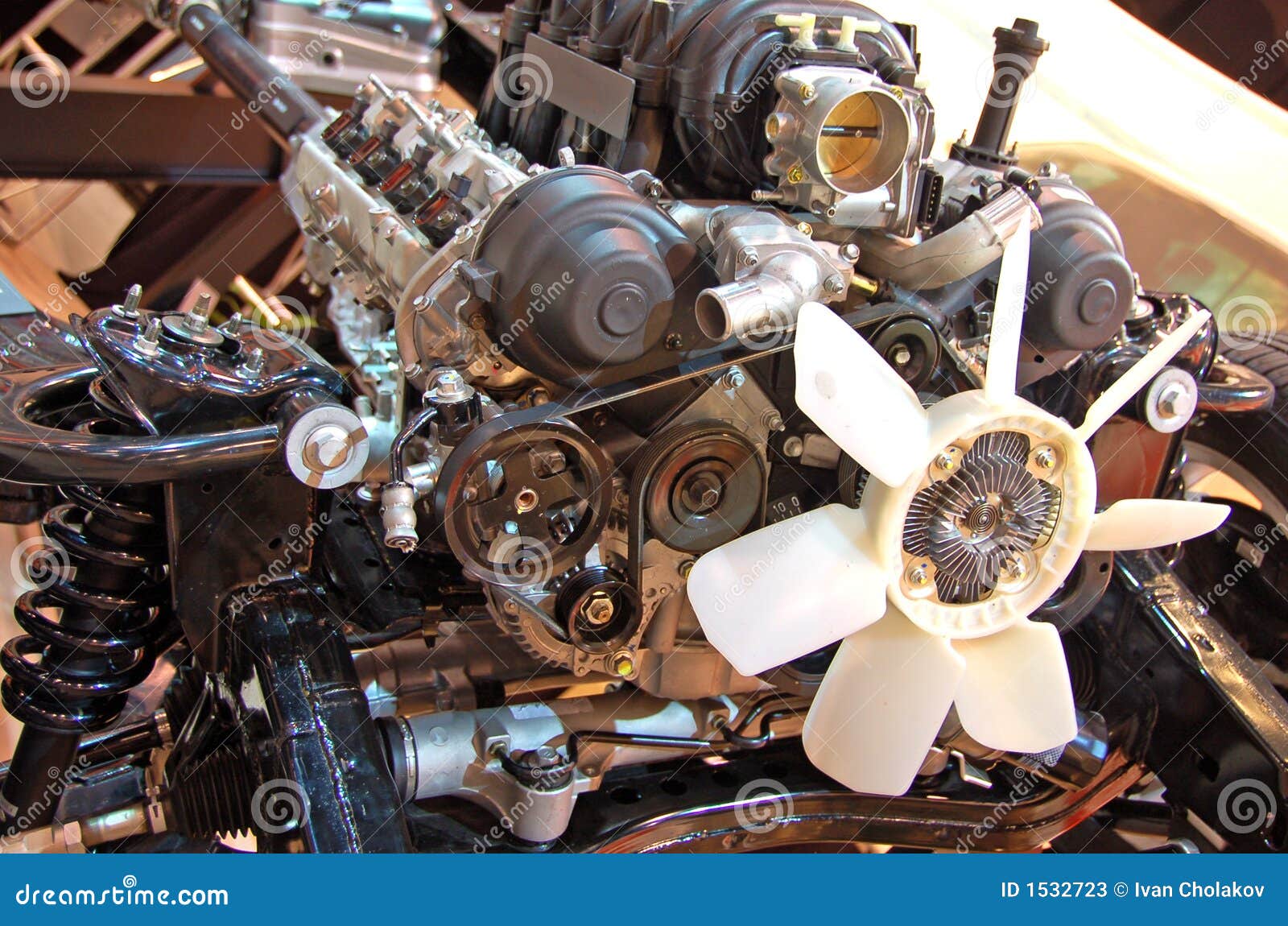 Automotive engine stock image. Image of horsepower, model - 1532723