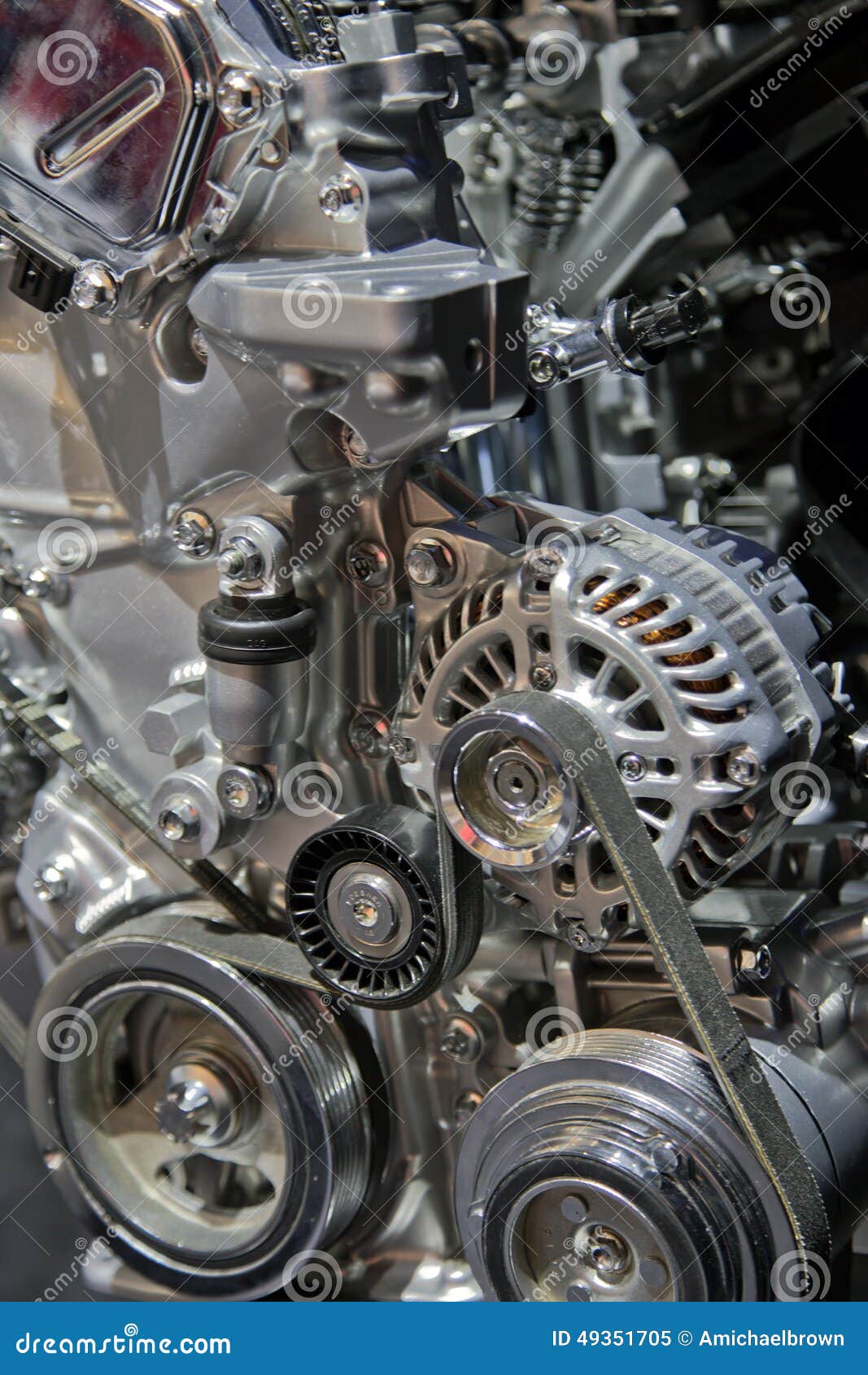 Automotive Engine Close Up stock image. Image of business - 49351705