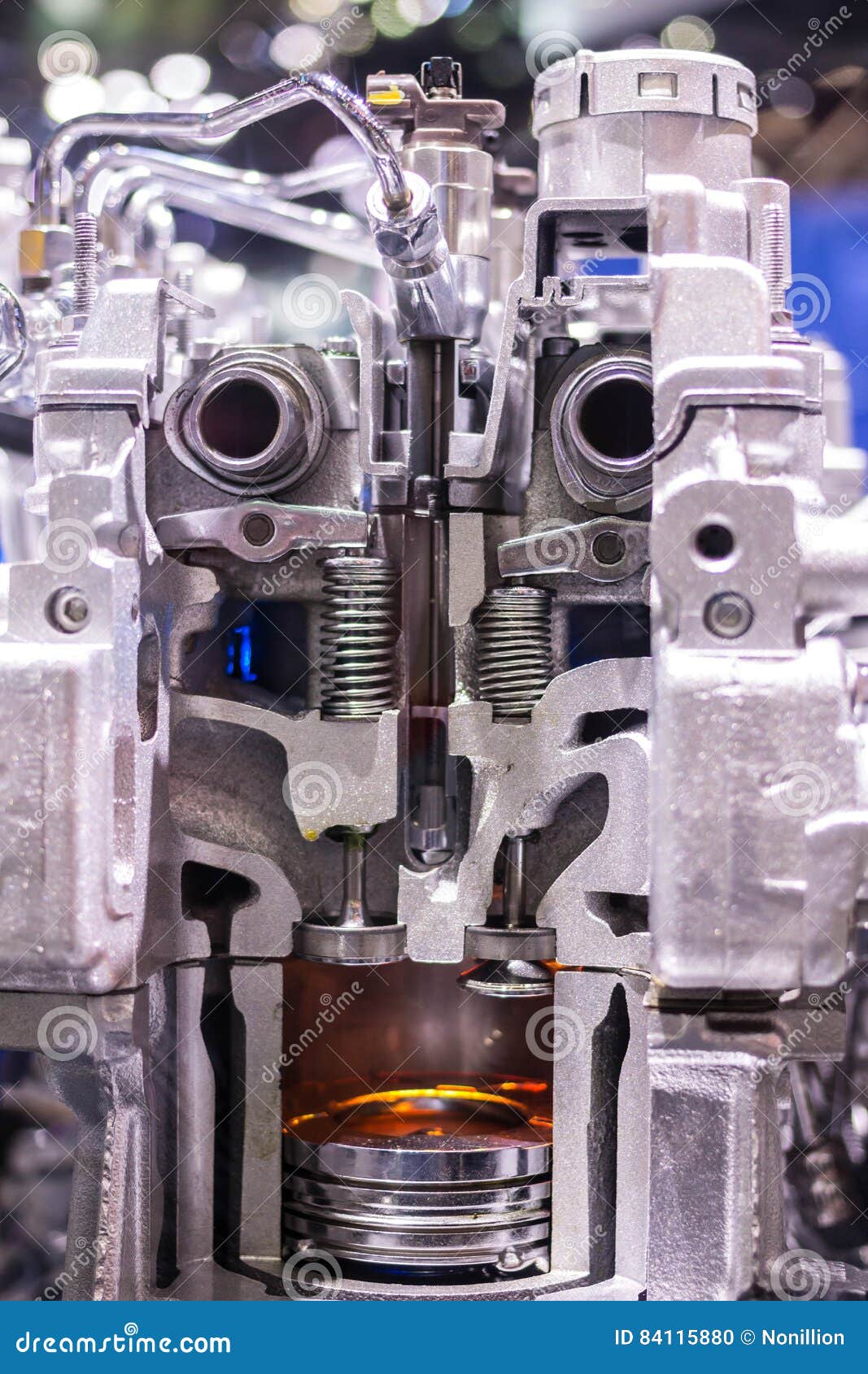 Automotive engine closeup stock photo. Image of shot - 84115880