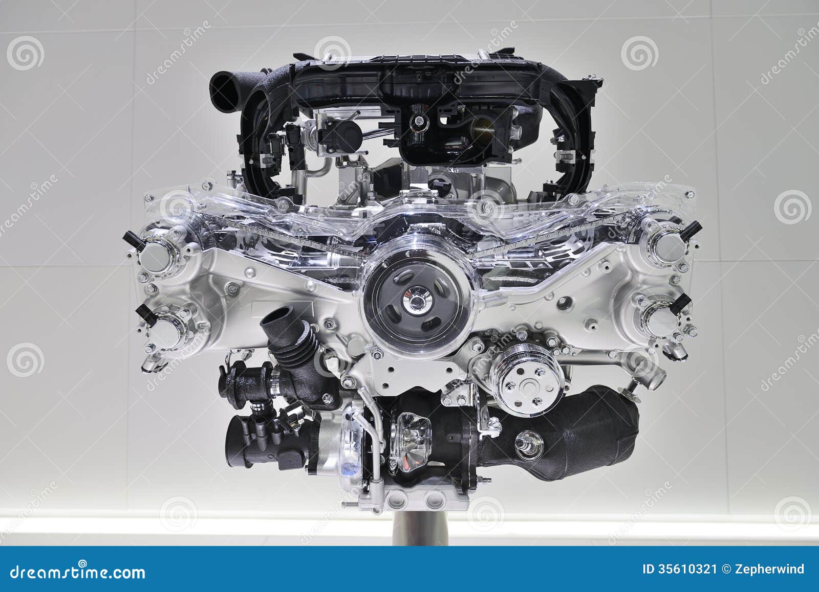 Automotive Engine stock image. Image of chrome, mechanical - 35610321