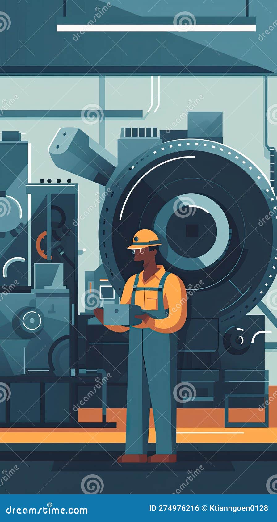 Automotive Engineer Testing a New Engine on a Dynamometer, Measuring ...