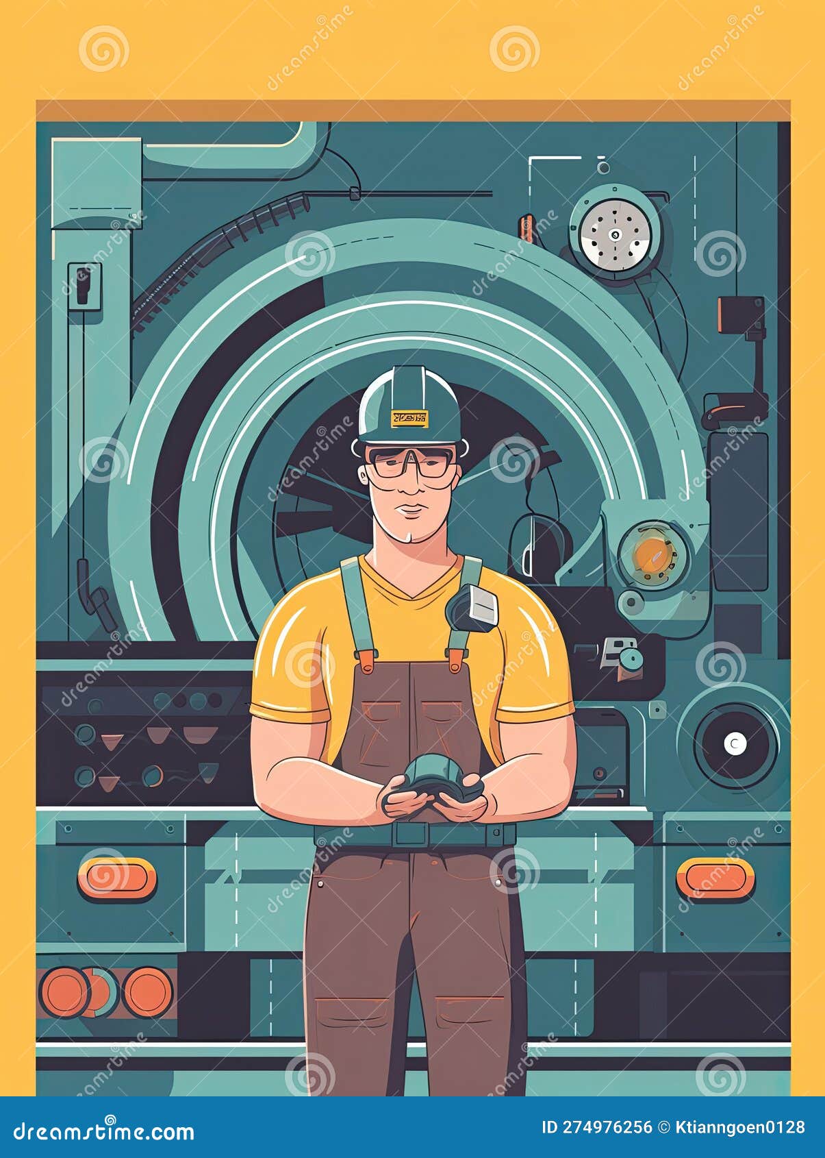 Automotive Engineer Testing a New Engine on a Dynamometer, Measuring ...