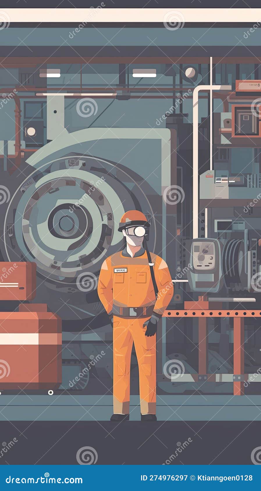 Automotive Engineer Testing a New Engine on a Dynamometer, Measuring ...