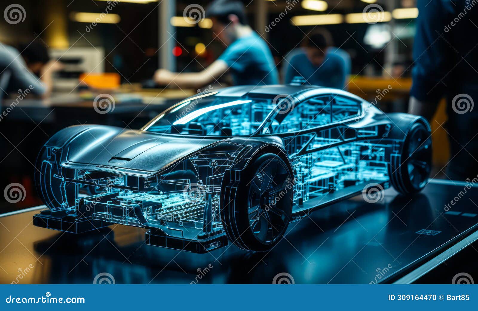 Holography And Scientific Visualization Concept AI Generated Royalty ...