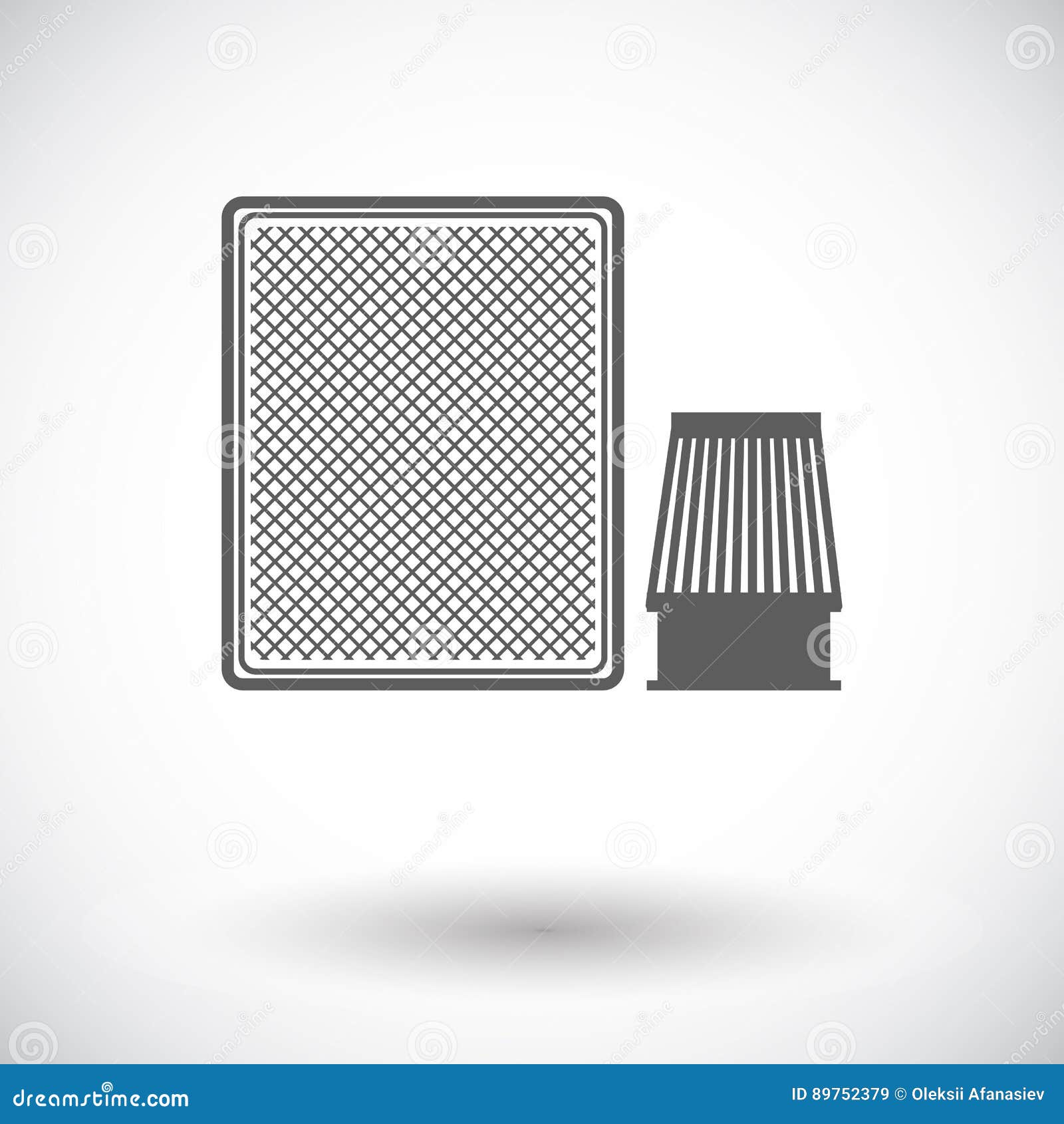 Automotive filter icon. stock vector. Illustration of vector - 89752379
