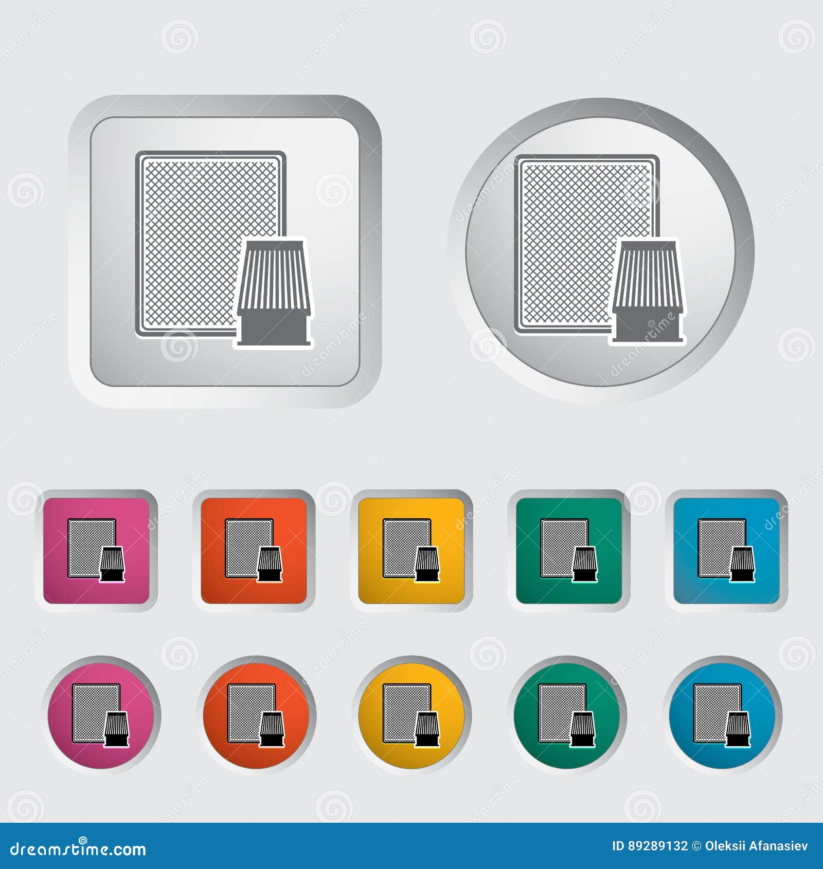 Automotive filter icon. stock vector. Illustration of auto - 89289132