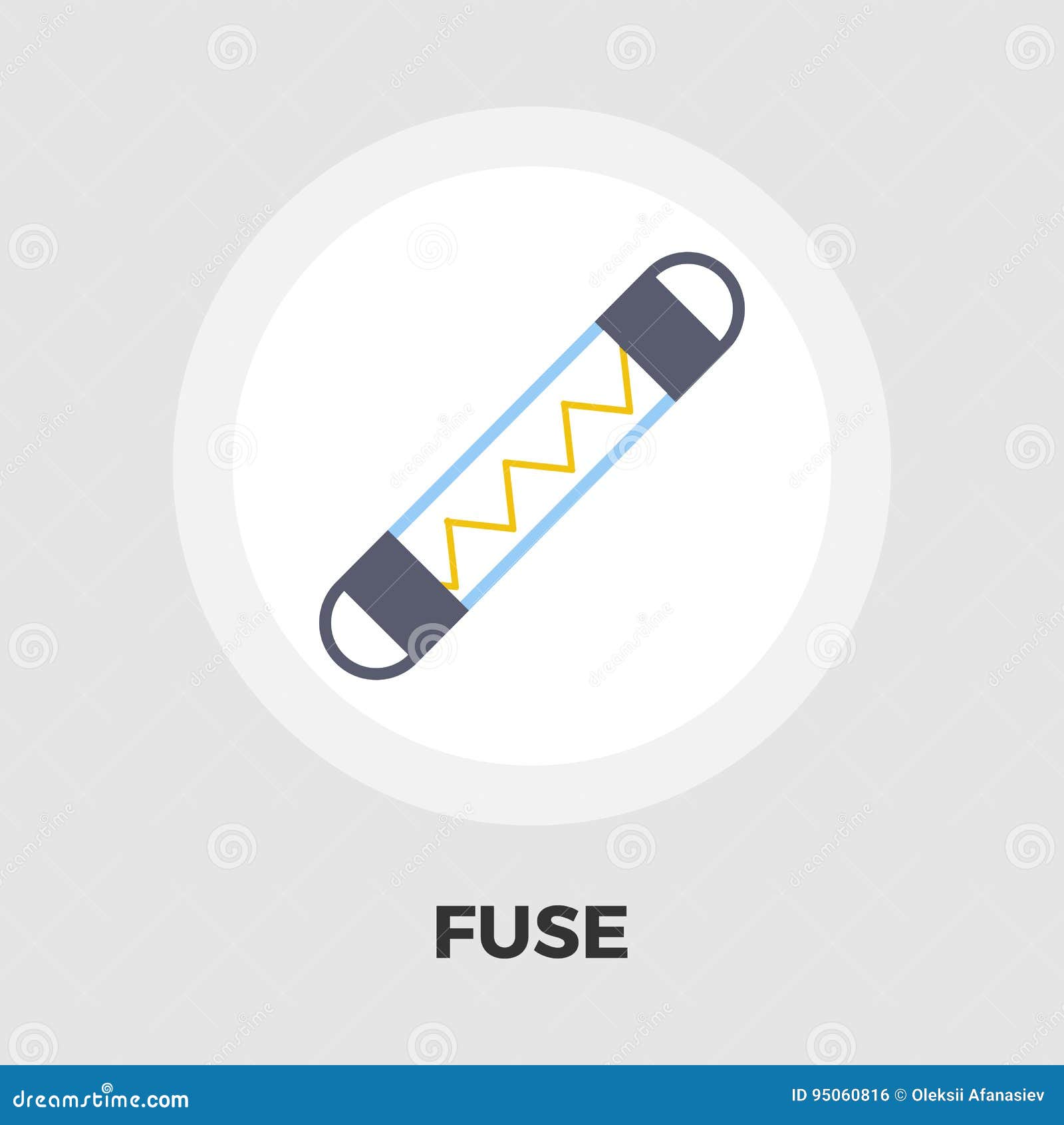 Automotive fuse flat icon stock vector. Illustration of auto - 95060816