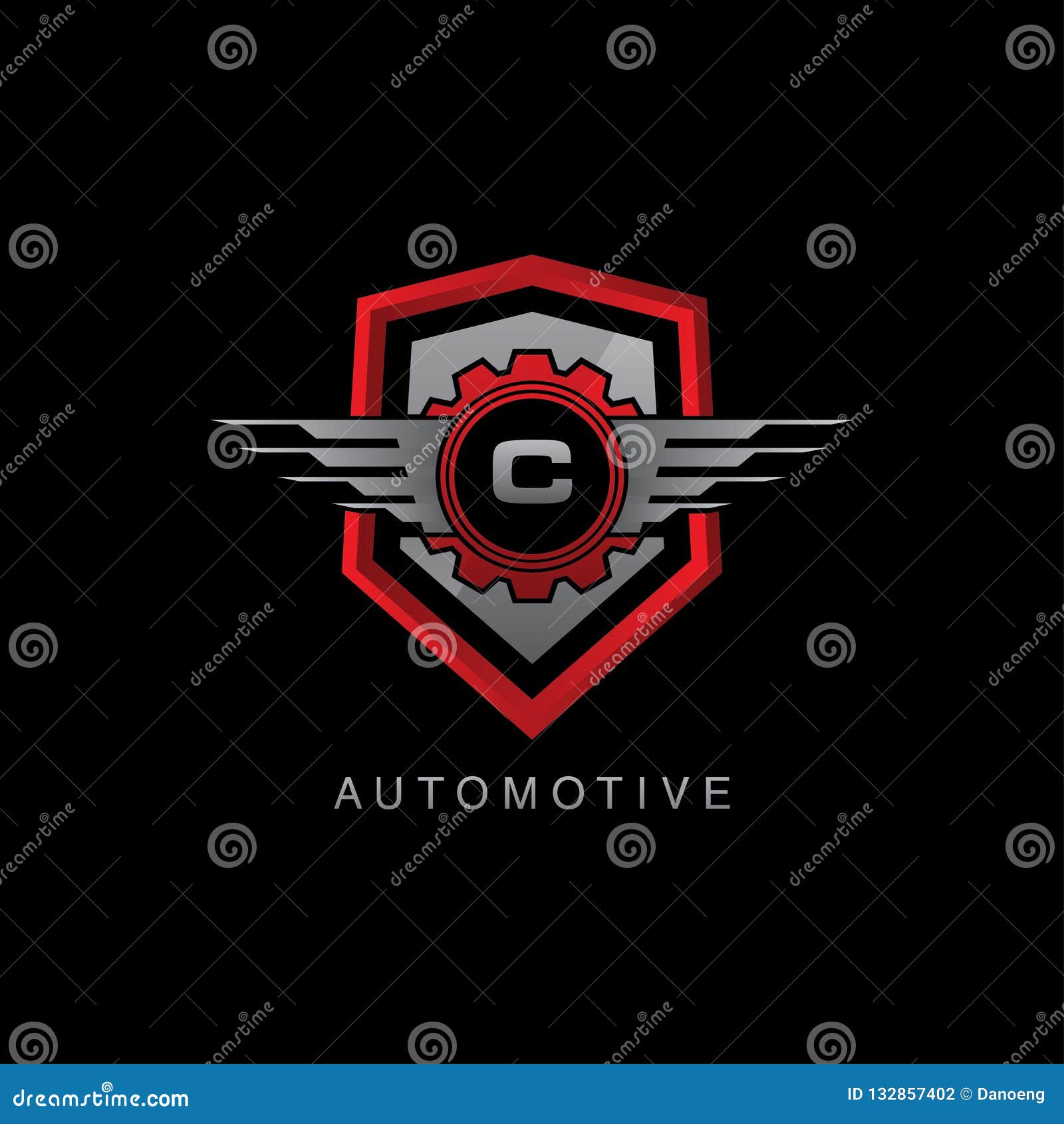 Automotive Gear Wing C Letter Logo Stock Illustration - Illustration of ...