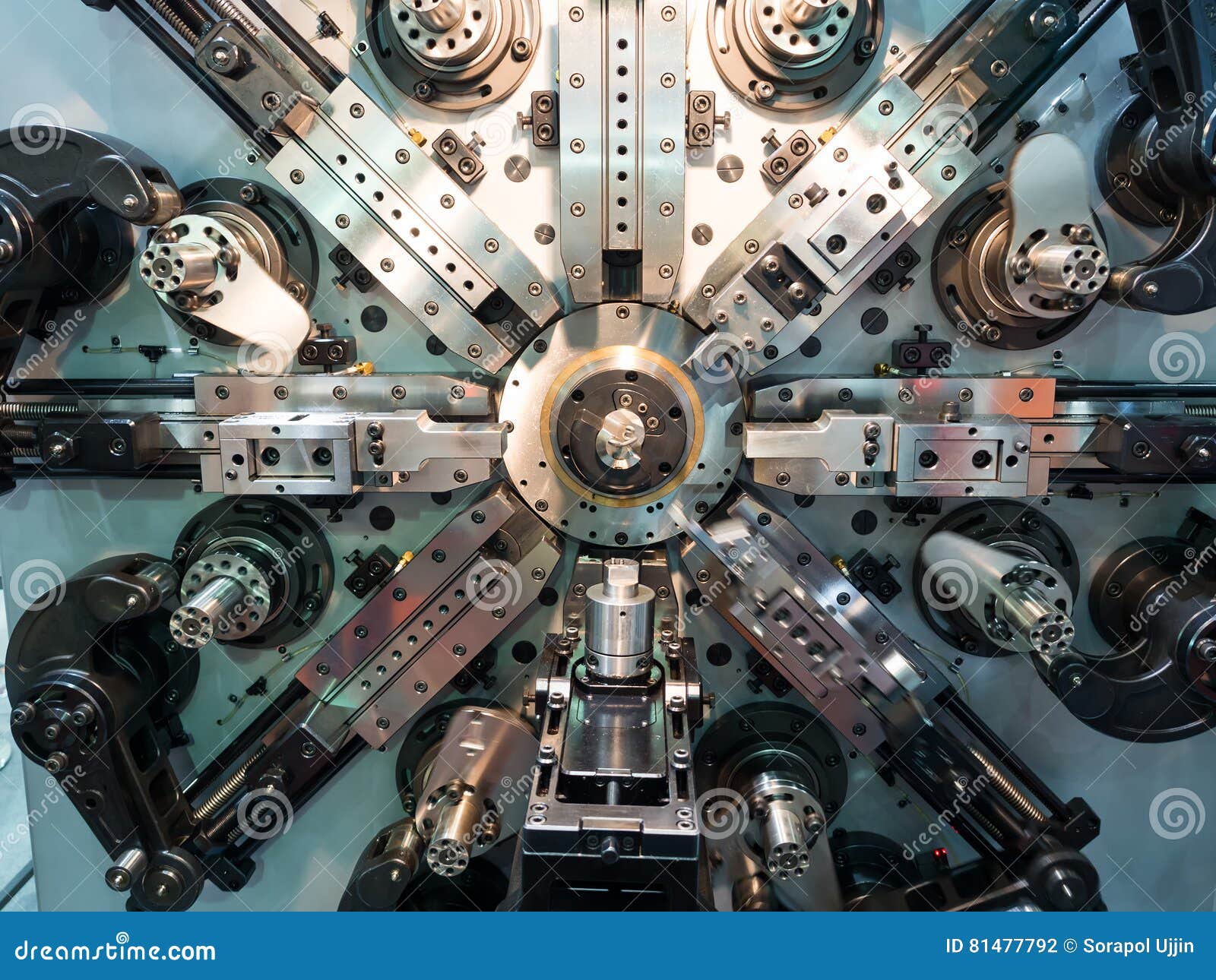 Automotive and Industrial Spring Making Machine Stock Photo - Image of ...