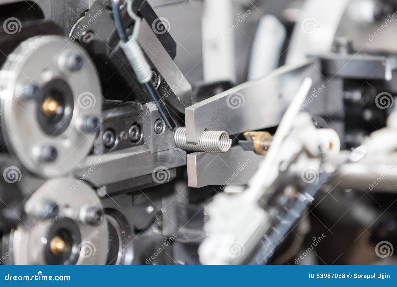 Automotive and Industrial Spring Making Machine Stock Photo - Image of ...