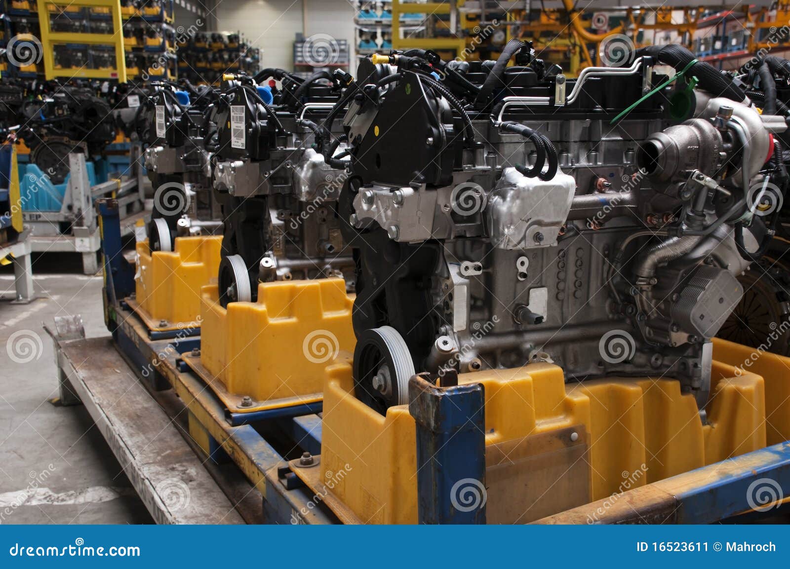 Automotive Industry - Engines Stock Image - Image of machinery, machine ...