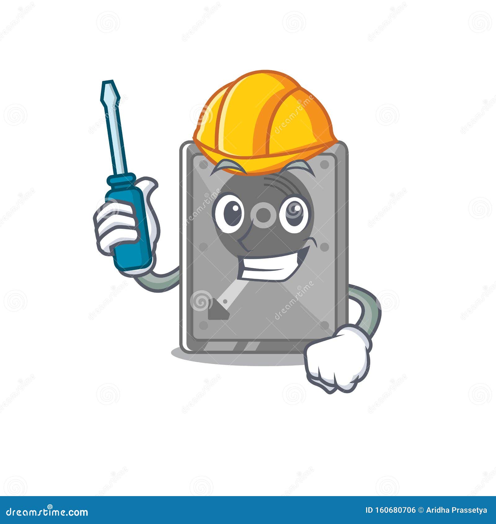 Automotive Internal Hard Drive with Cartoon Shape Stock Vector ...