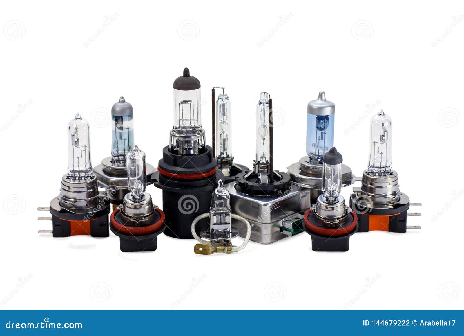 Automotive Light Bulbs. Xenon. Halogen Stock Photo - Image of equipment ...