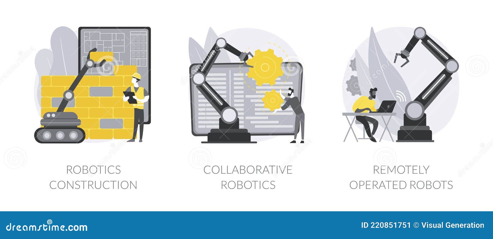 Automotive Machine Work Abstract Concept Vector Illustrations. Stock ...